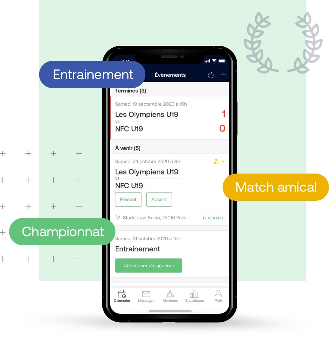 Application pour gérer plus sereinement votre équipe de sport amateur