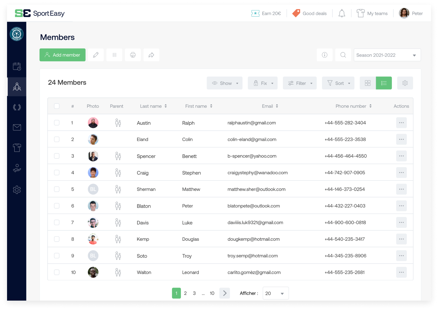 Seamless team management features