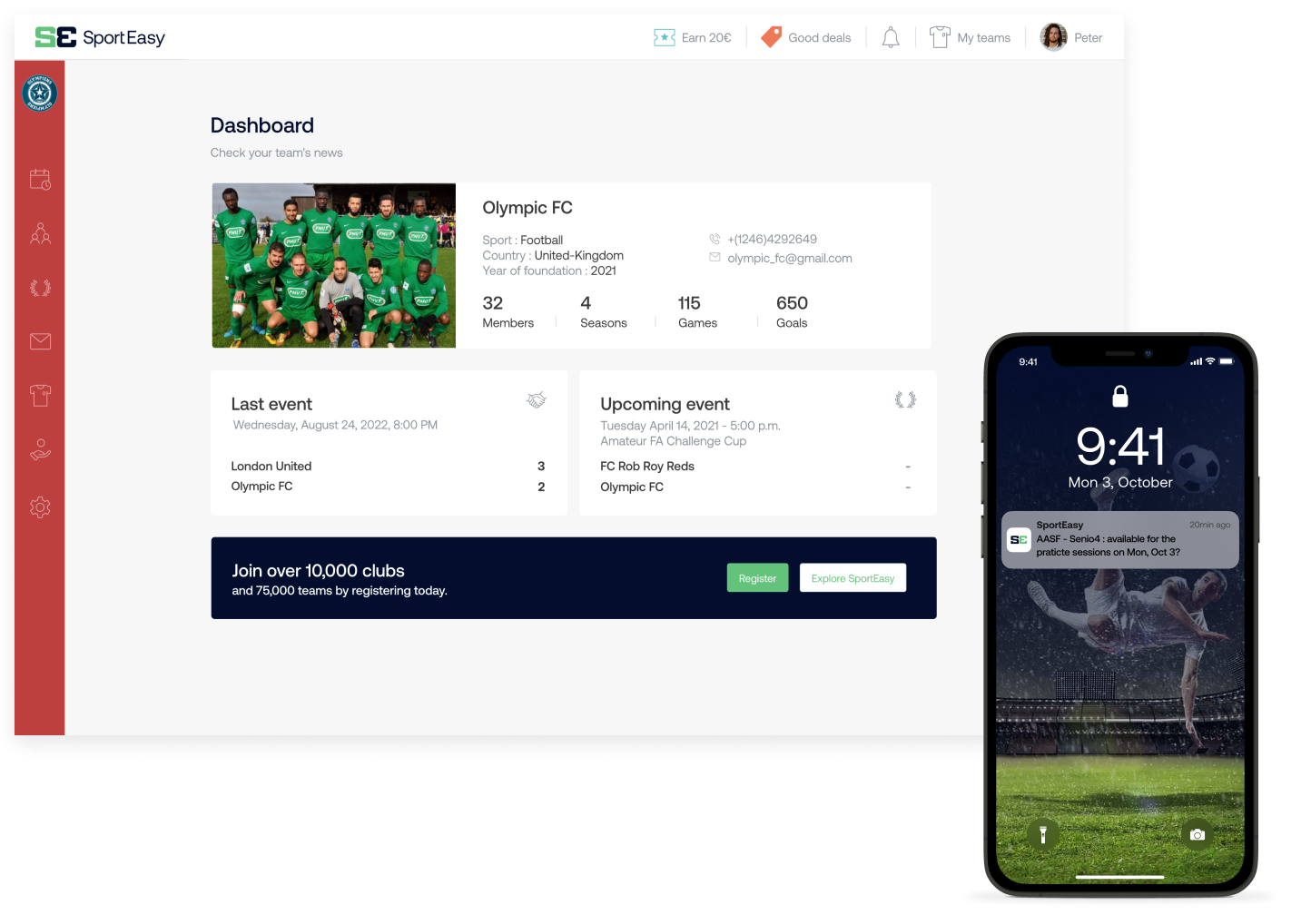 Seamless team management features