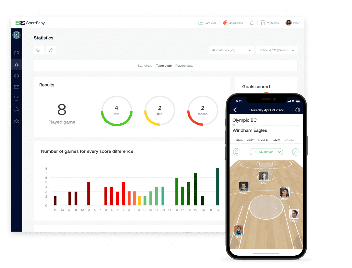 The best app to manage a basketball team