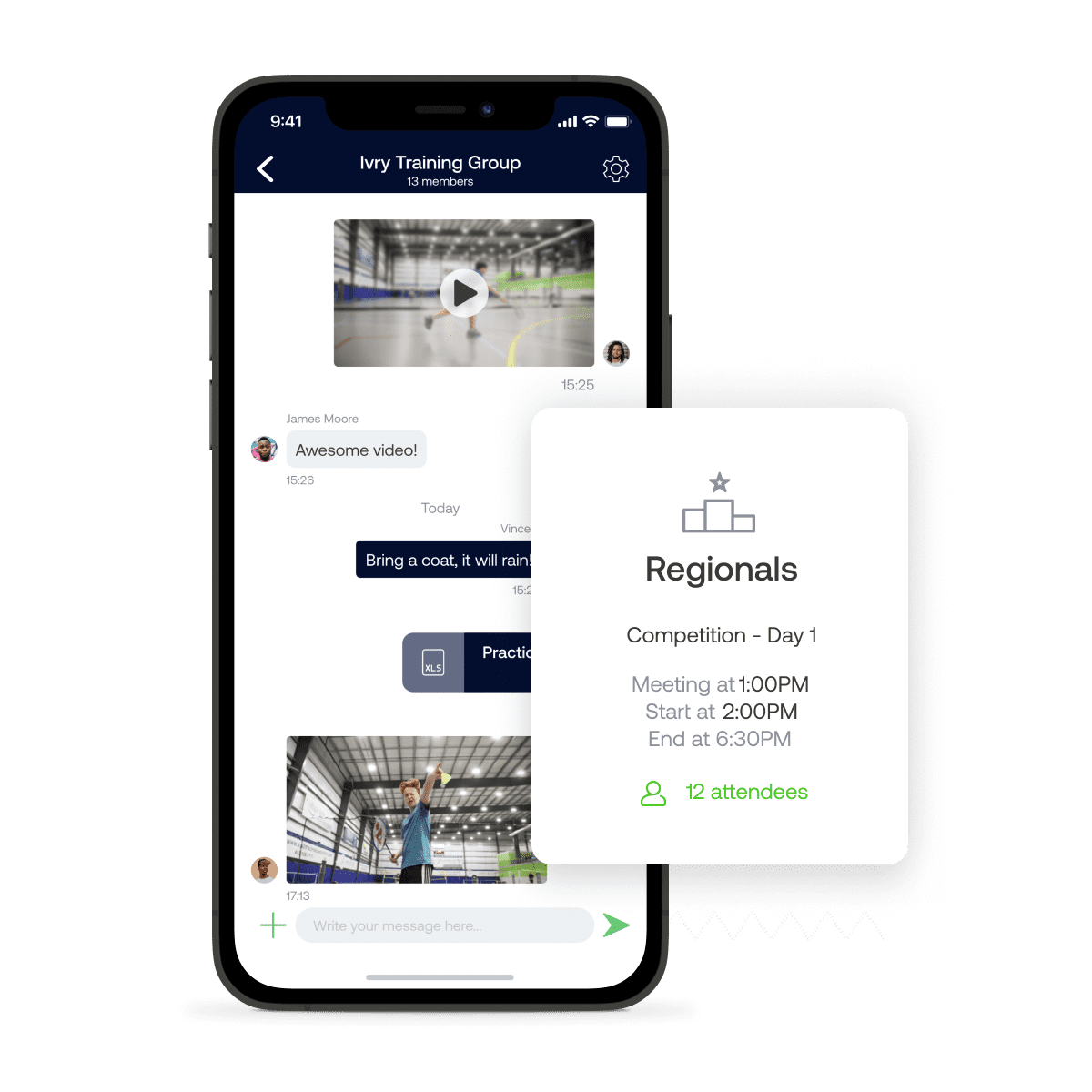 The best app to manage a badminton group
